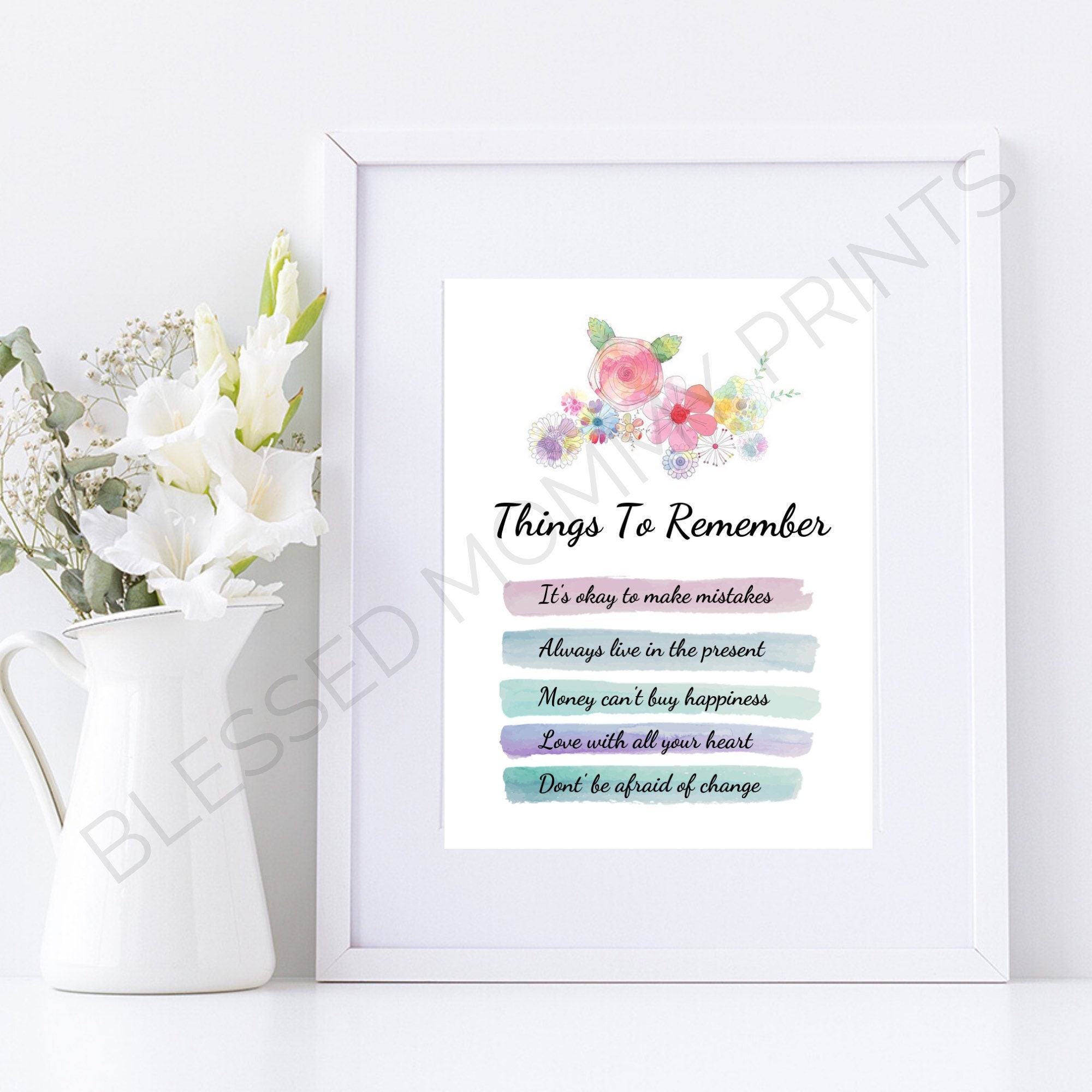 Things to Remember Printable Wall Art Printable Wall Art - Etsy
