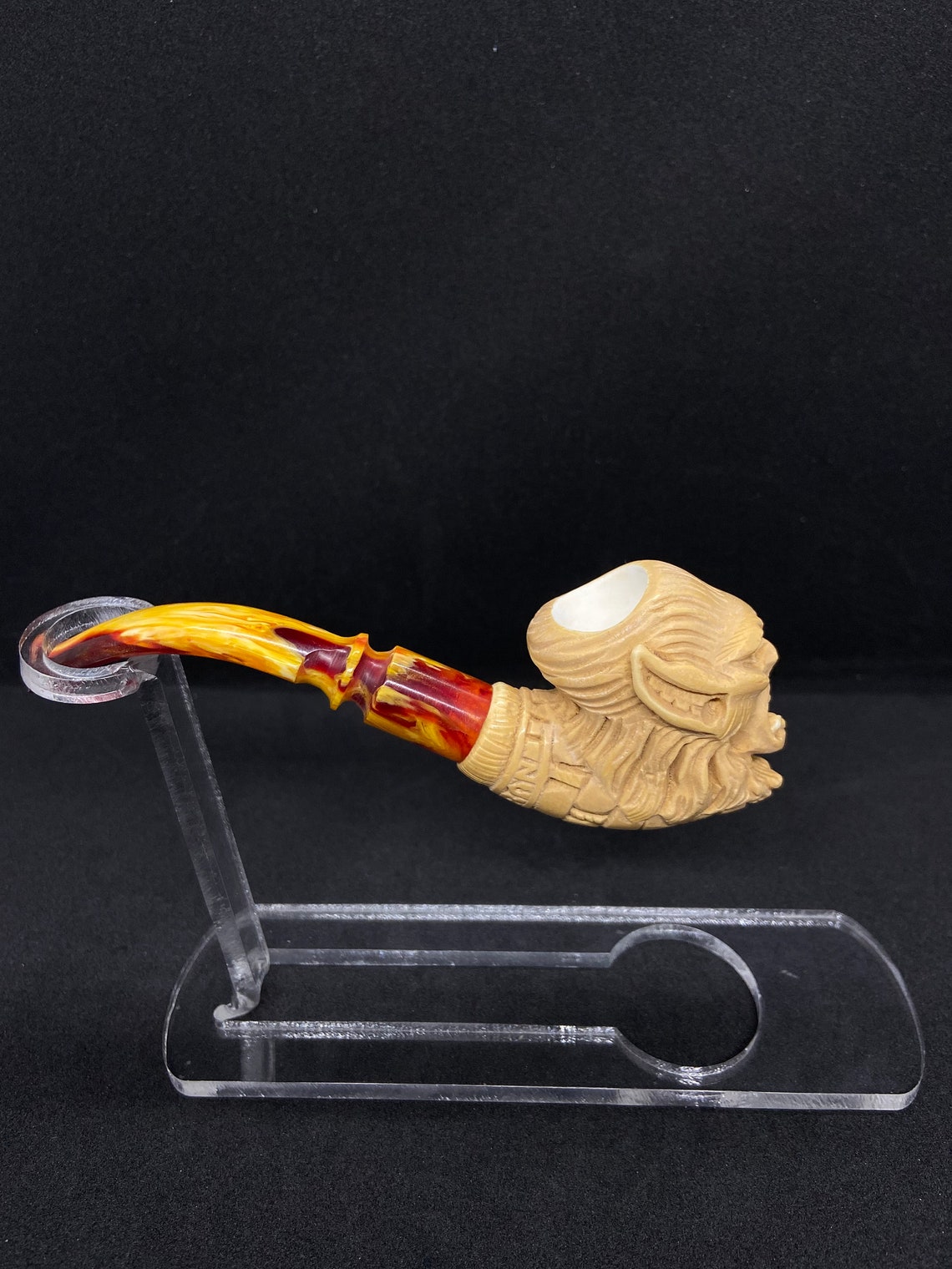 Devil Block Meerschaum Pipe Handmade Smoking Pipe Custom - Etsy