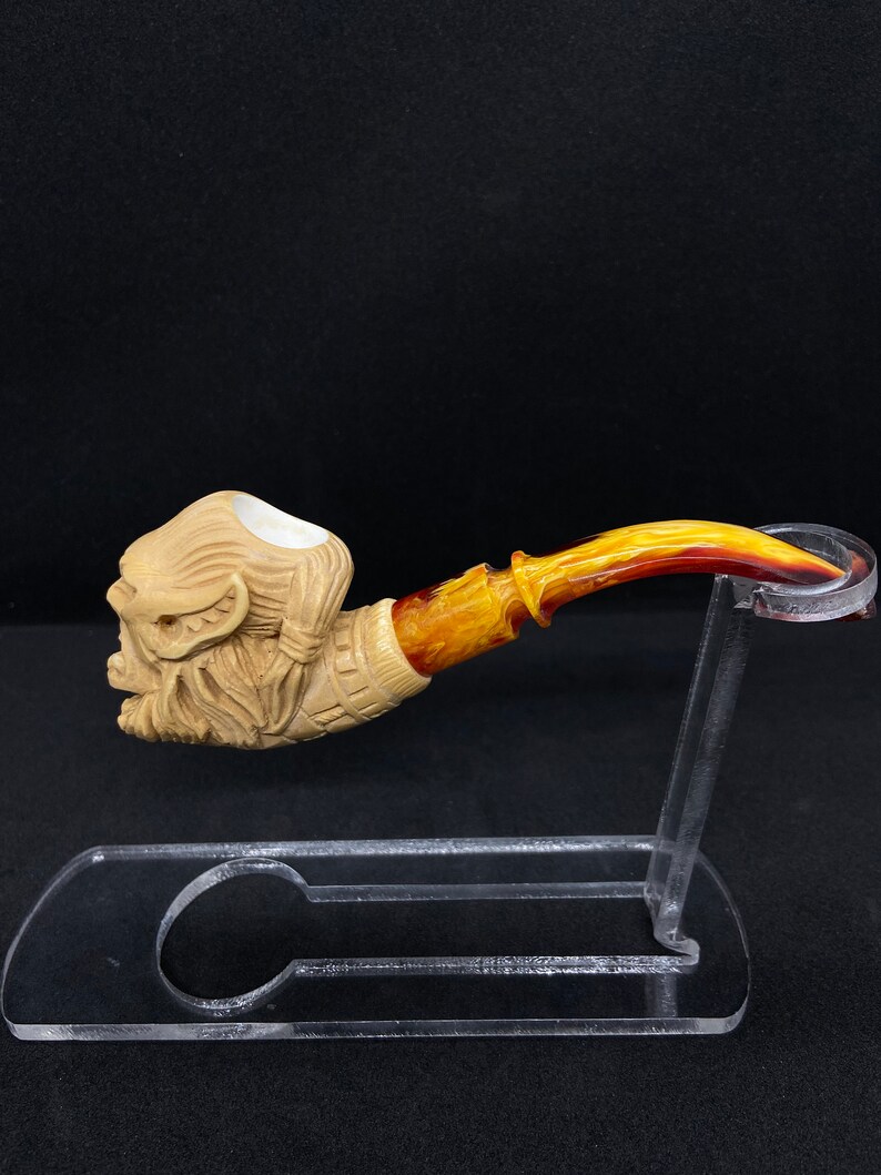 Devil Block Meerschaum Pipe Handmade Smoking Pipe Custom | Etsy