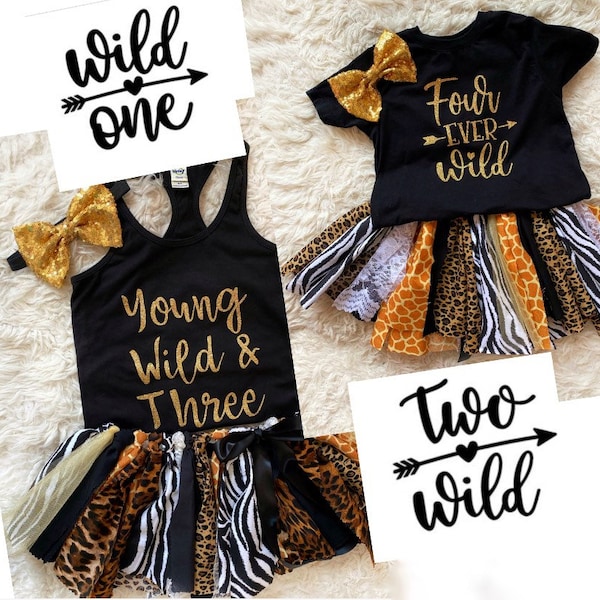 Young Wild and Three Birthday Shirt - Etsy