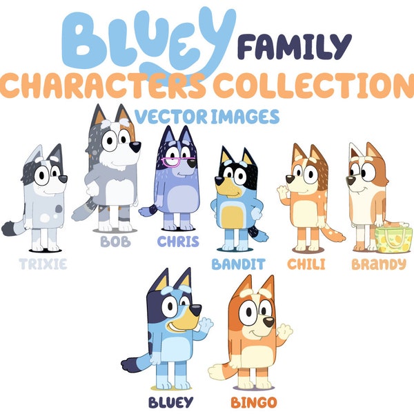 Bluey Font Vector - Etsy