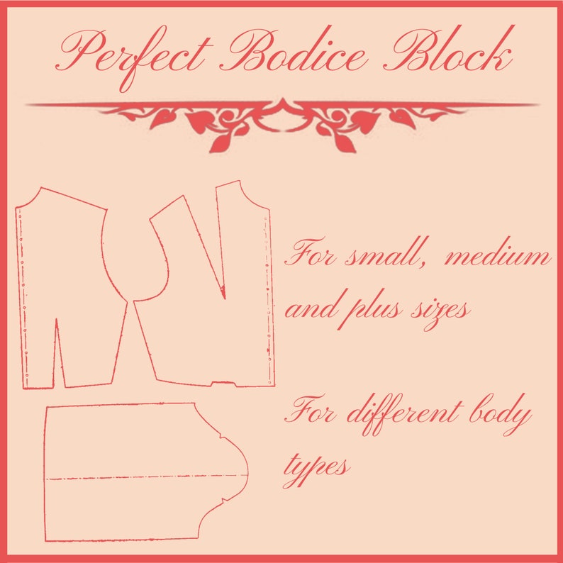 Download 50s Perfect Fit Bodice / Top, Sleeve and Skirt Base / Basic ...