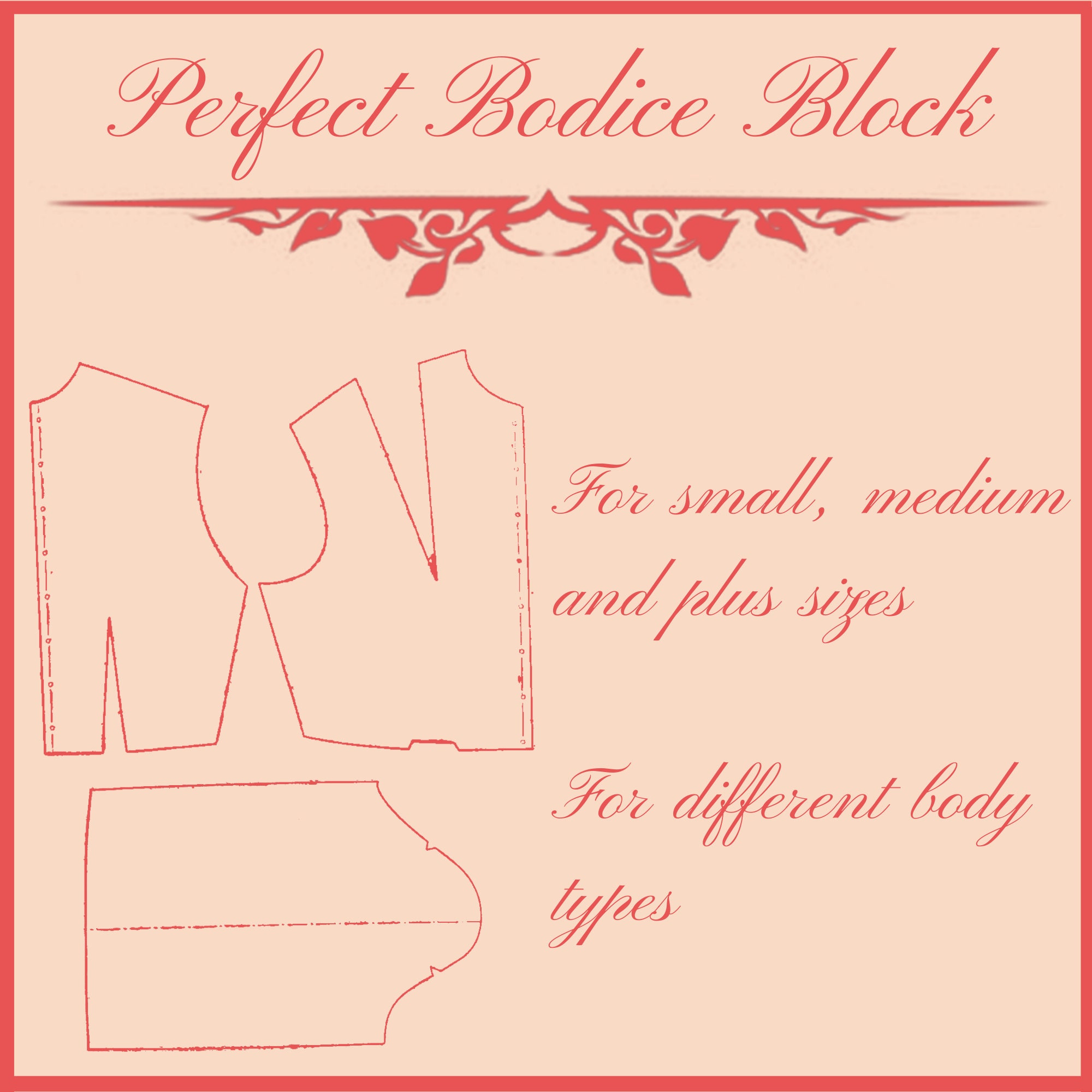 Download 50s Perfect Fit Bodice / Top, Sleeve and Skirt Base / Basic ...