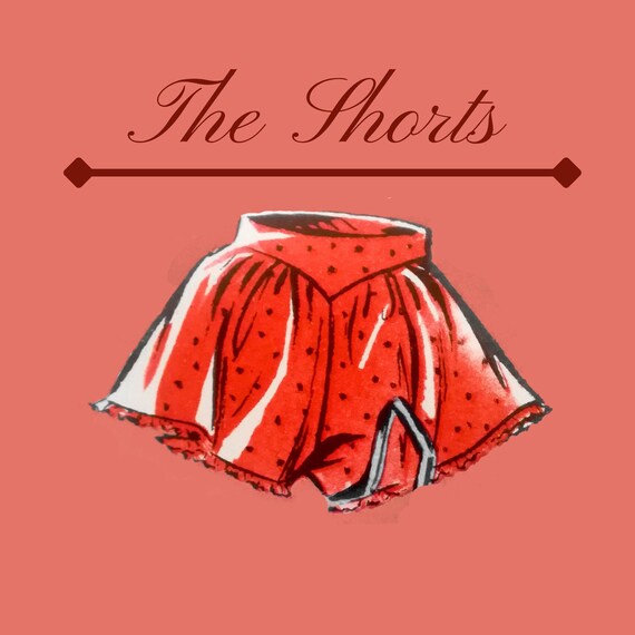 Download Vintage 50s Shorts Sewing Pattern Perfect Fit - Etsy