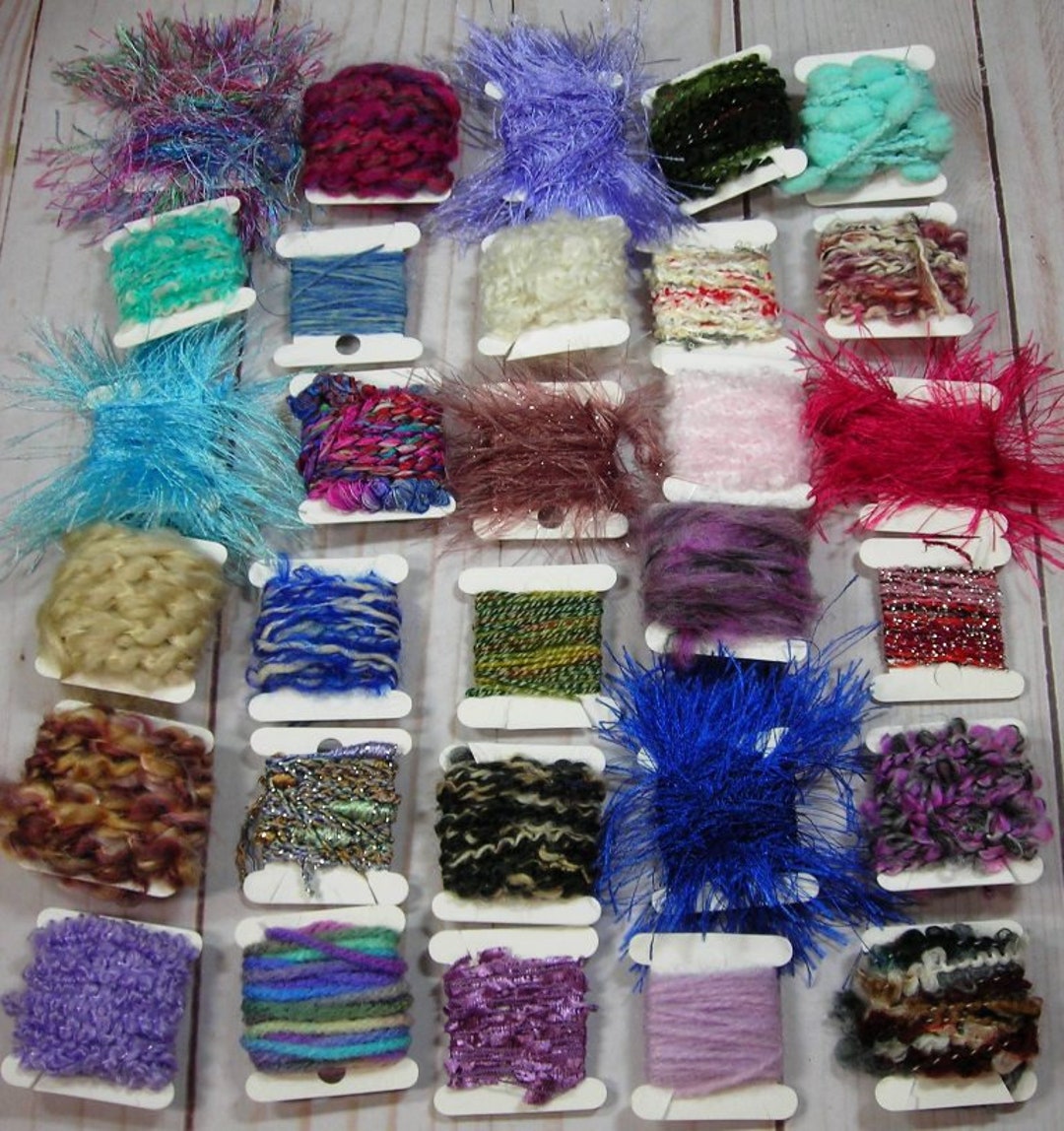 10 20 30 Two Yards Each Random Novelty Fiber Art Yarn Grab Bag ...