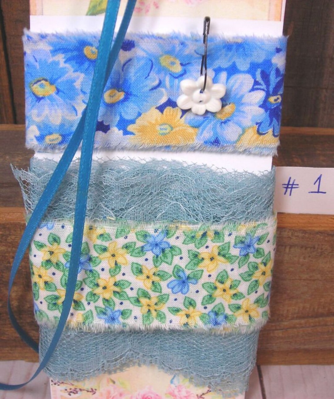 Hand Torn Fabric Ribbon & Lace Trim: Junk Journal Embellishments - Etsy