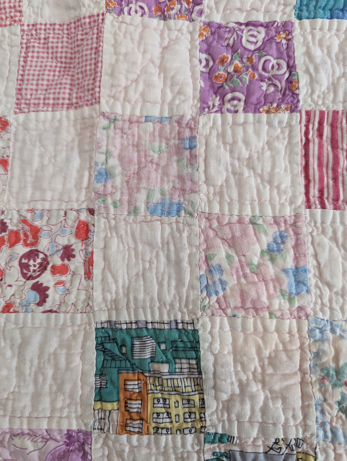 Vintage Quilt Heart Cutouts: Hand-stitched Fabric Embellishments, Set ...