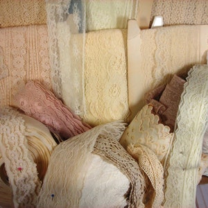 Vintage Lace Trim Bundle: 3+ Yards Shabby Chic Embellishments - Etsy