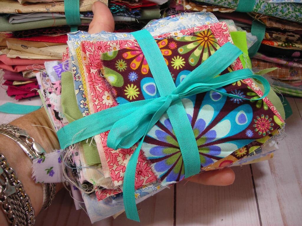 Scrap Fabric Bundle Grab Bag Cotton Quilting Sewing Junk - Etsy