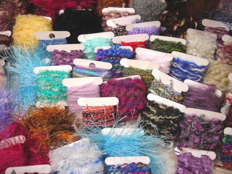 Novelty Fiber Art Yarn Grab Bag: Embellishments for Weaving, Junk ...