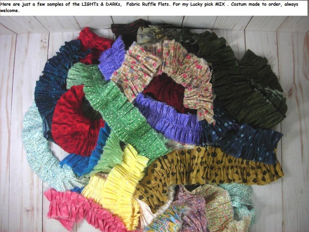 10 Ruffles Junk Journal Embellishments Belly Band Sewing Crafts 10 ...