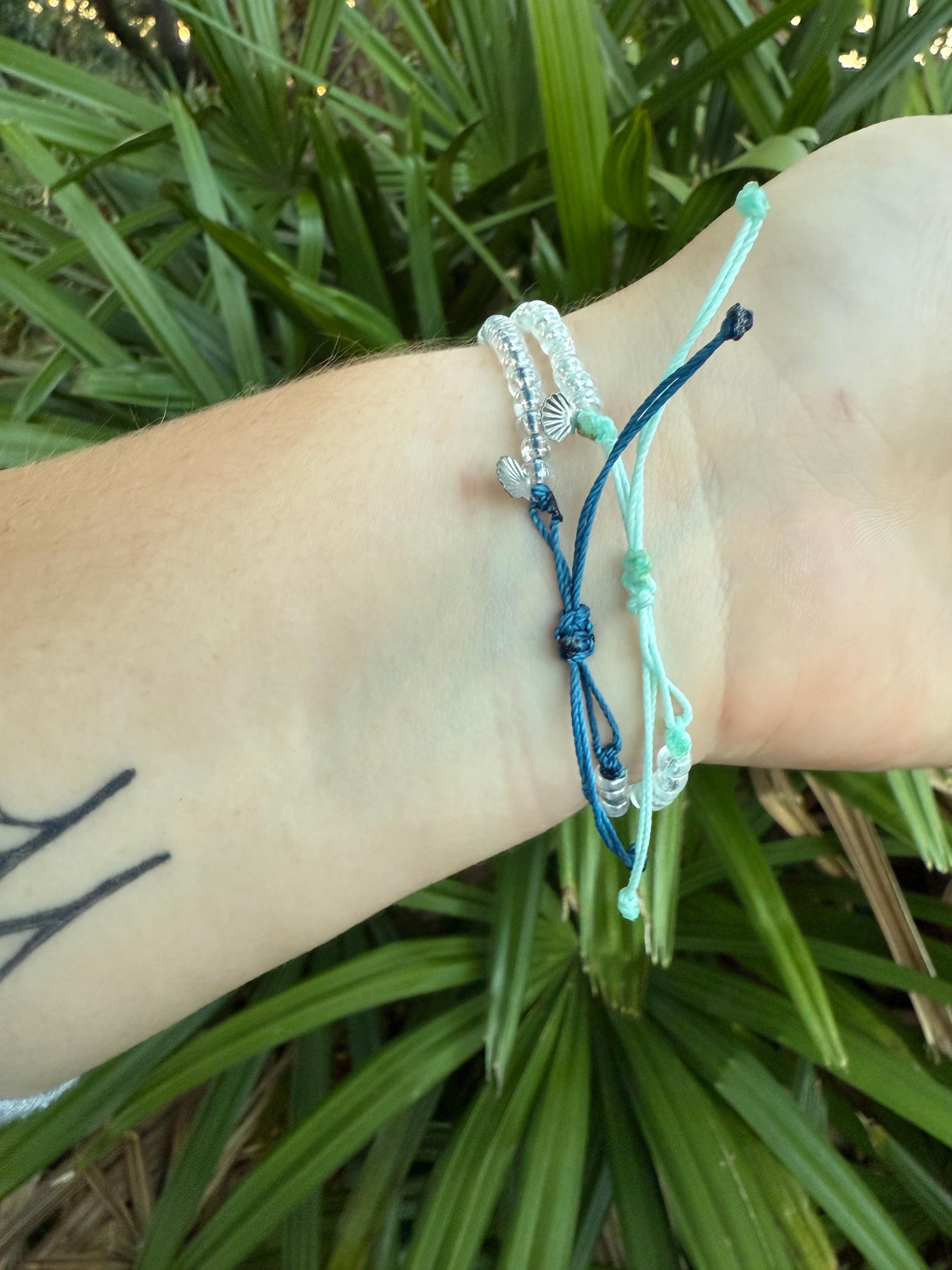 Clear Bead Wax Cord Bracelets - Etsy
