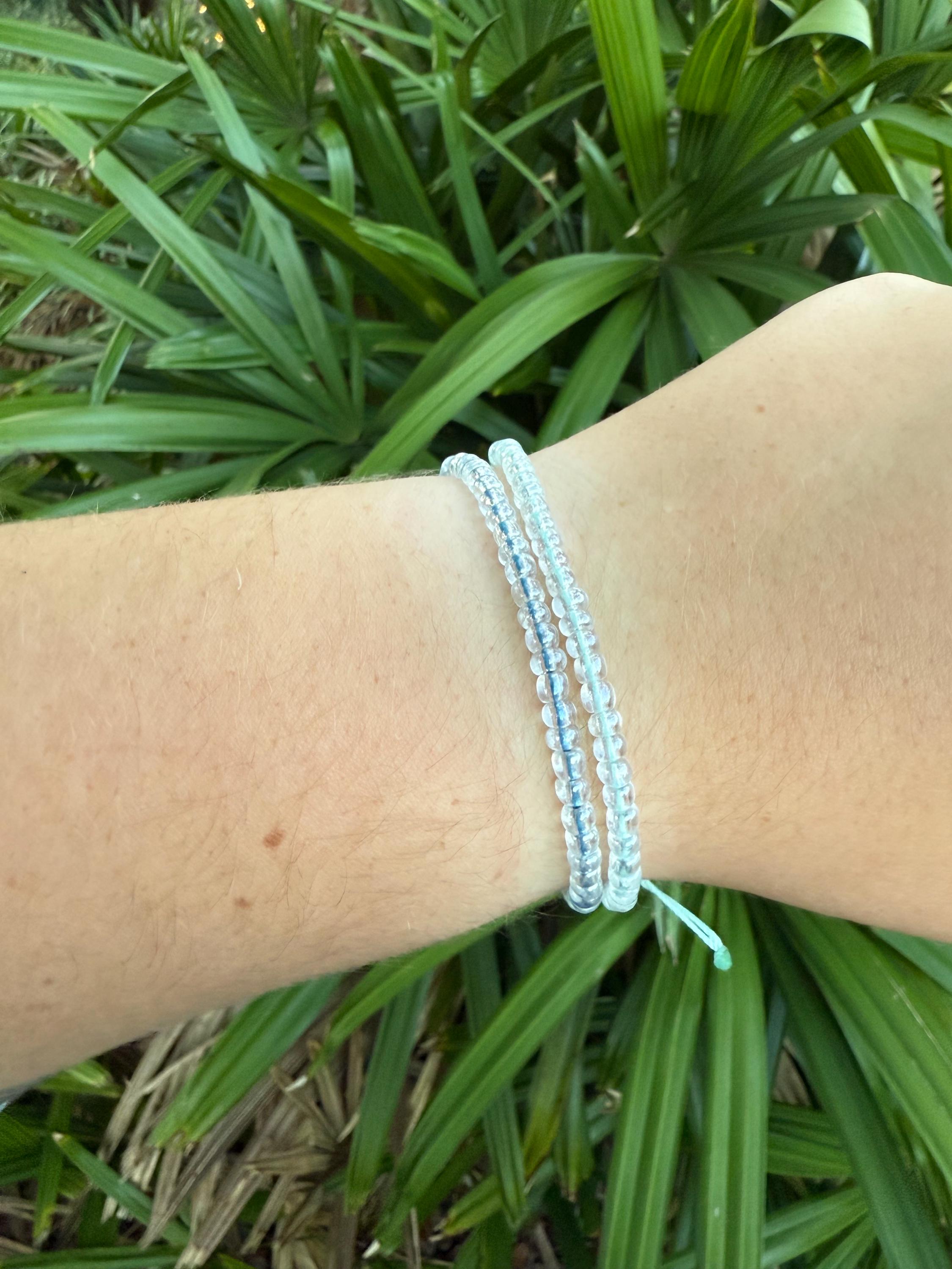 Clear Bead Wax Cord Bracelets - Etsy