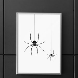 SPIDERS | Minimalist Print | Portrait | Poster | Printable Wall Art ...