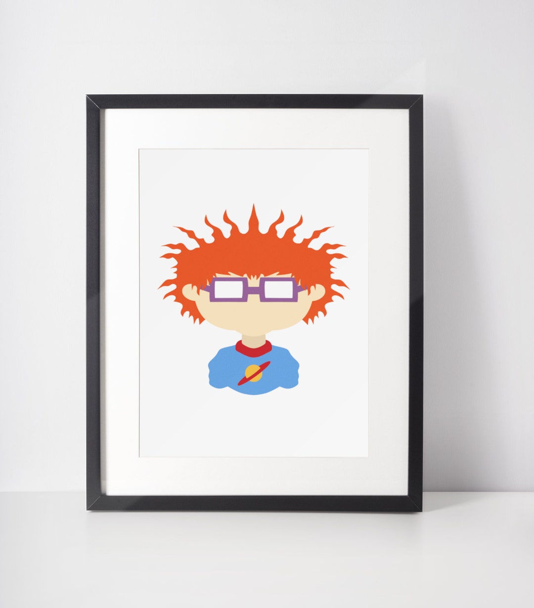 CHUCKIE FINSTER | Character Minimalist Print | Portrait | Poster ...
