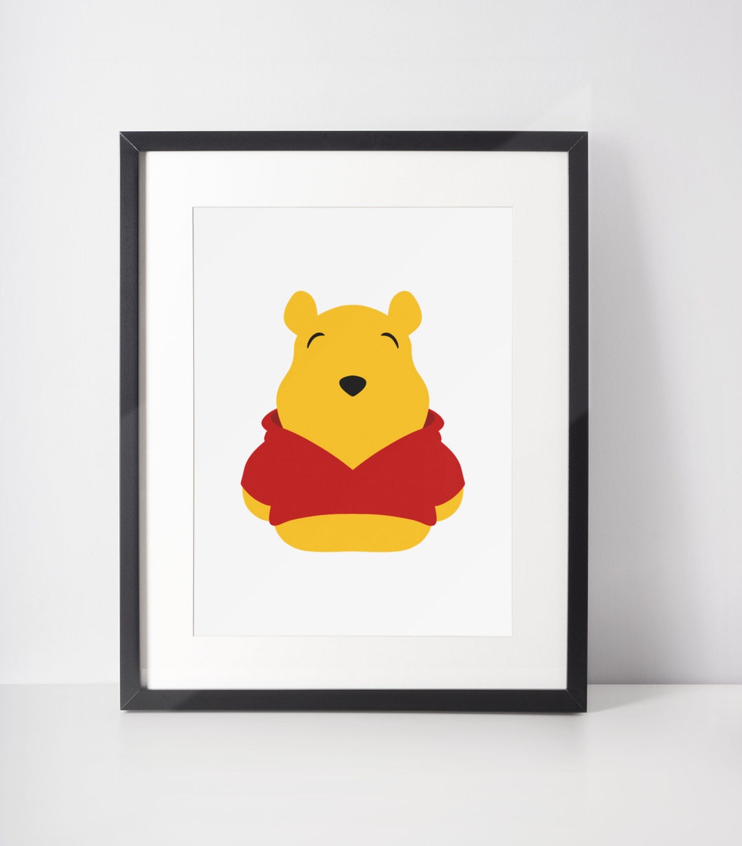 POOH | Minimalist Print | Portrait | Poster | Printable Wall Art ...