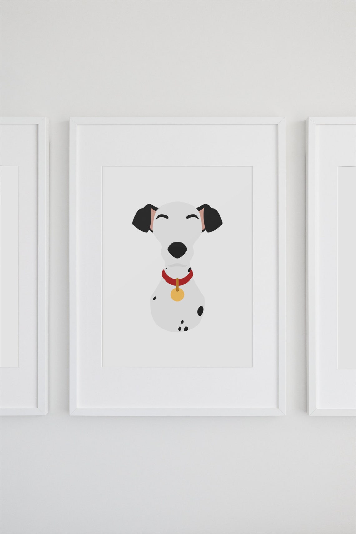 PONGO Dog Minimalist Print Portrait Poster Printable - Etsy