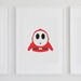SHY GUY Digital Portrait Print Illustration Wall Art - Etsy