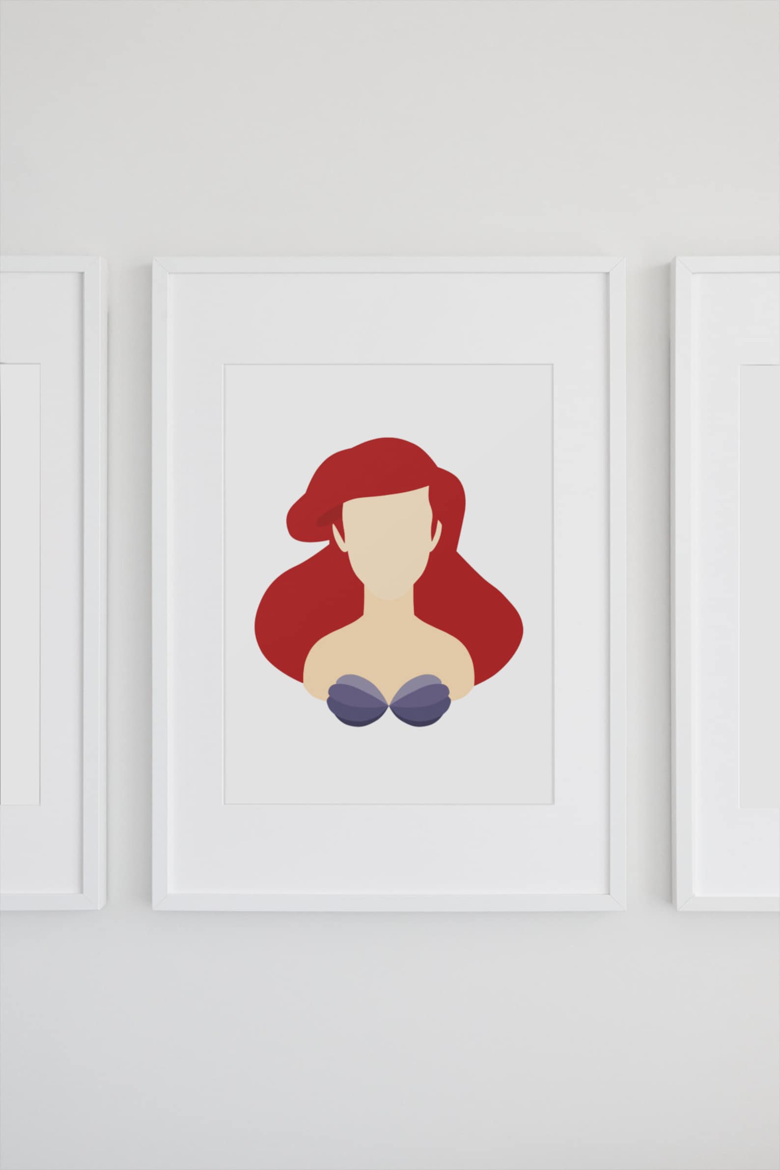 ARIEL Minimalist Print Portrait Poster Printable Wall | Etsy