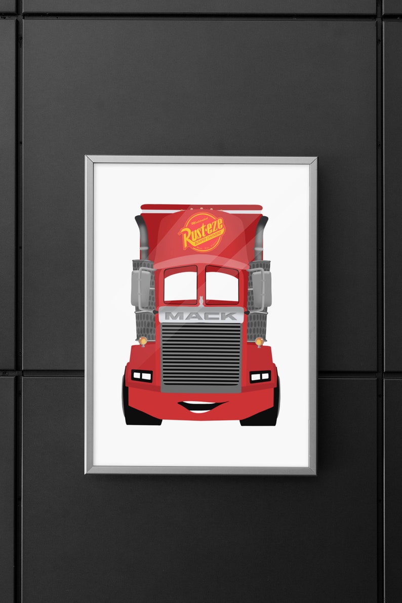 MACK Portrait Poster Printable Wall Art Illustration - Etsy