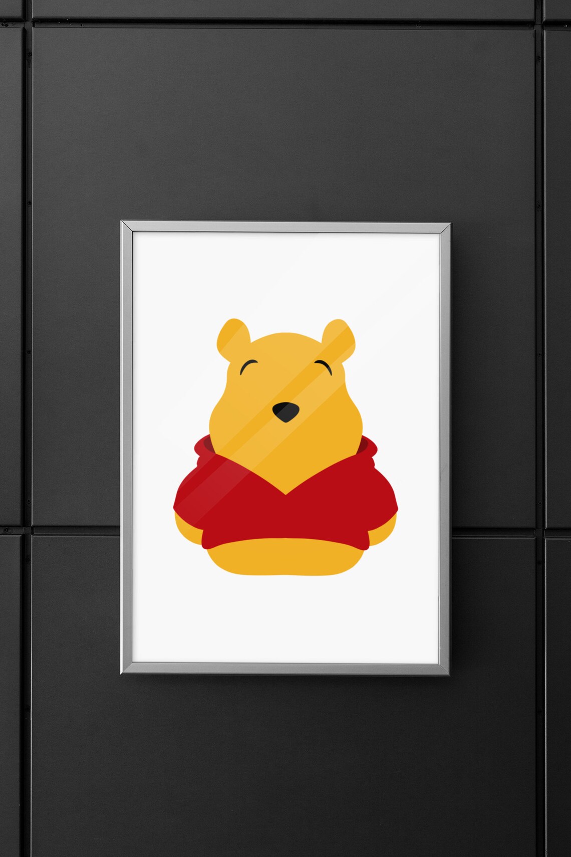 POOH | Minimalist Print | Portrait | Poster | Printable Wall Art ...