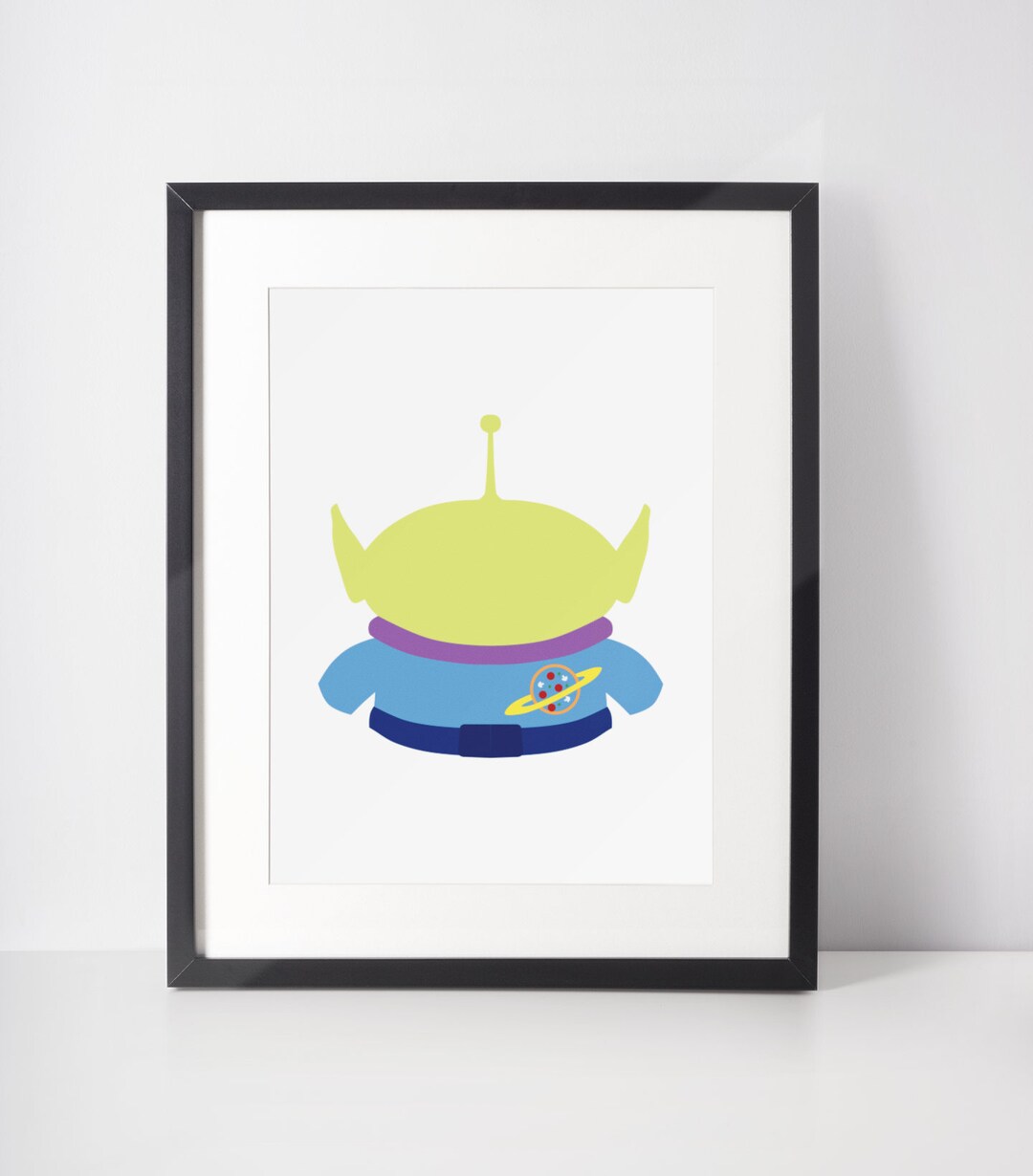 ALIEN Minimalist Print Portrait Poster Printable Wall Art Illustration ...