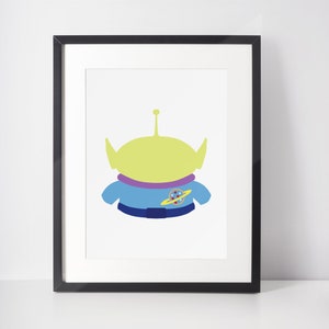 ALIEN Minimalist Print Portrait Poster Printable Wall Art Illustration ...