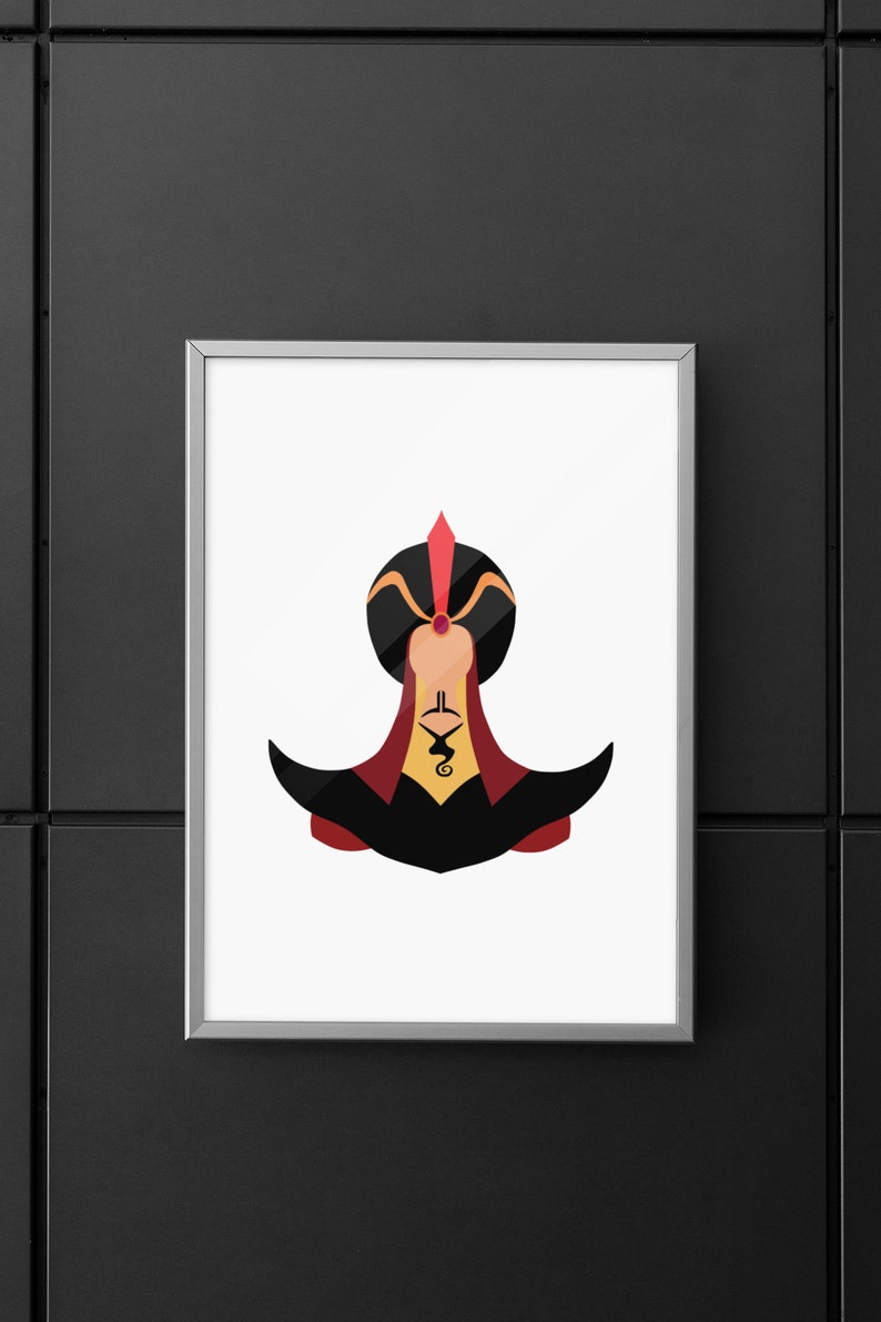 JAFAR | Villain Minimalist Print | Portrait | Poster | Printable Wall ...