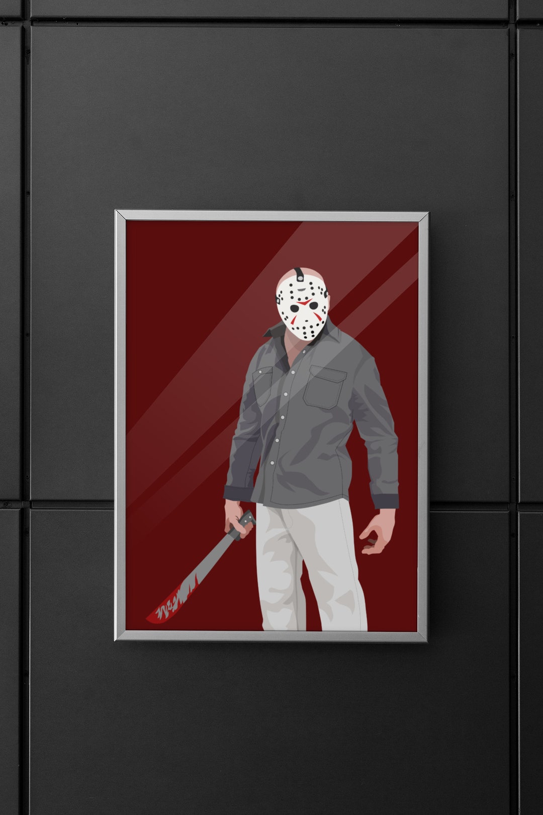 JASON VOORHEES Minimalist Print Poster Printable Wall - Etsy