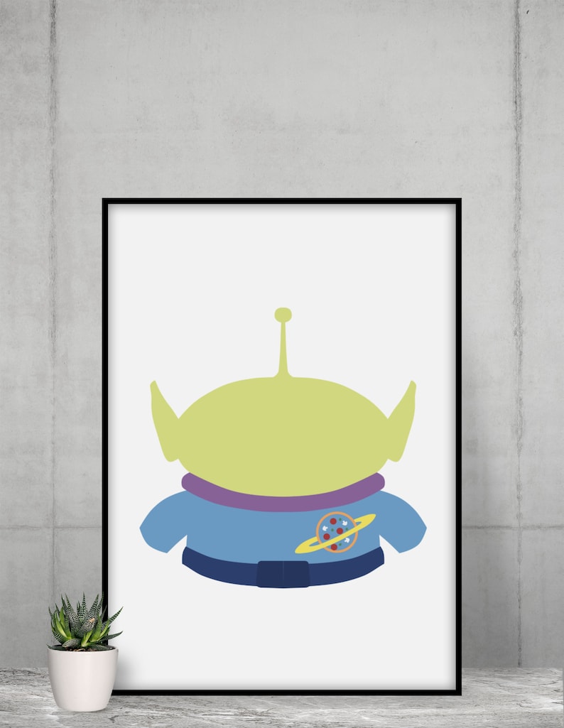 ALIEN Minimalist Print Portrait Poster Printable Wall - Etsy