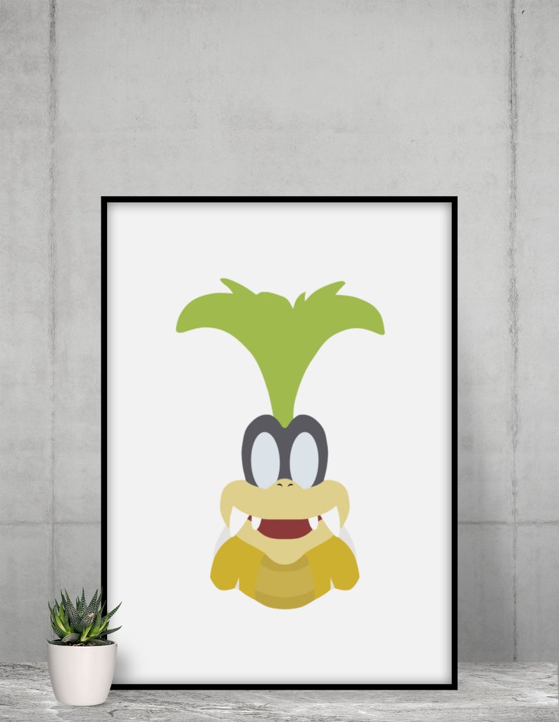 IGGY KOOPA | Digital Portrait Print | Illustration | Wall Art | Fan Art ...
