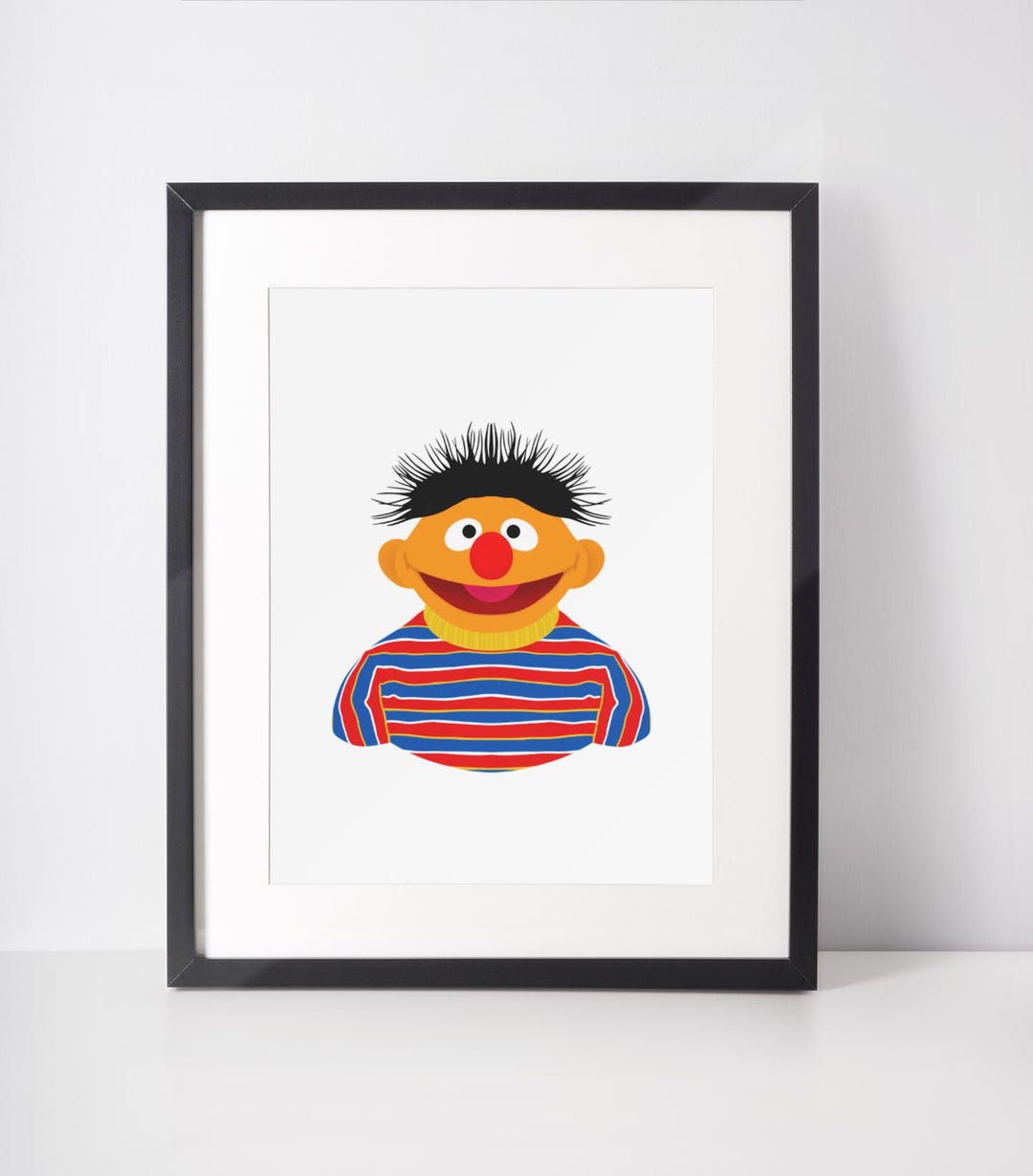 ERNIE Character Minimalist Print Portrait Poster Printable Wall Art ...