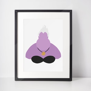 URSULA | Villains Minimalist Print | Portrait | Poster | Printable Wall ...