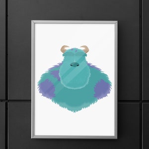 JAMES P. SULLIVAN Minimalist Print Portrait Poster Printable Wall Art ...