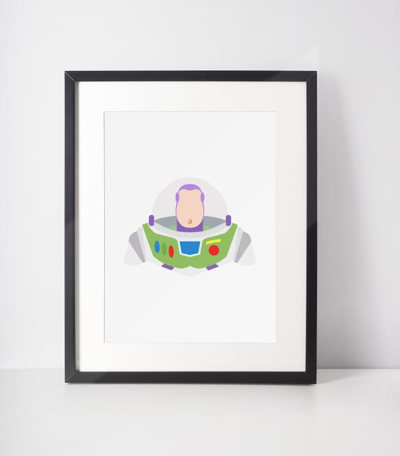 BUZZ LIGHTYEAR Minimalist Print Portrait Poster - Etsy
