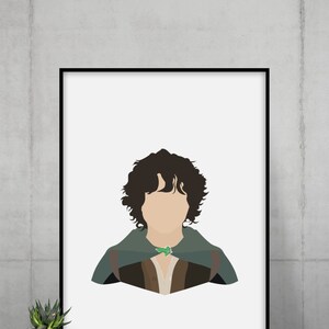 FRODO BAGGINS | Minimalist Print | Portrait | Poster | Printable Wall ...