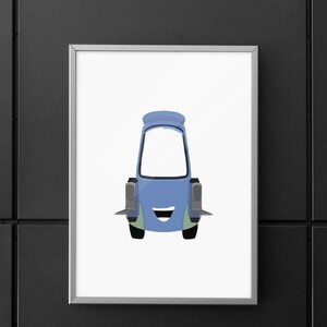 GUIDO Portrait Poster Printable Wall Art Illustration Pixar Cars - Etsy