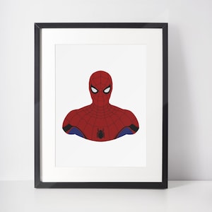 SPIDER-MAN | Minimalist Print | Portrait | Poster | Printable Wall Art ...