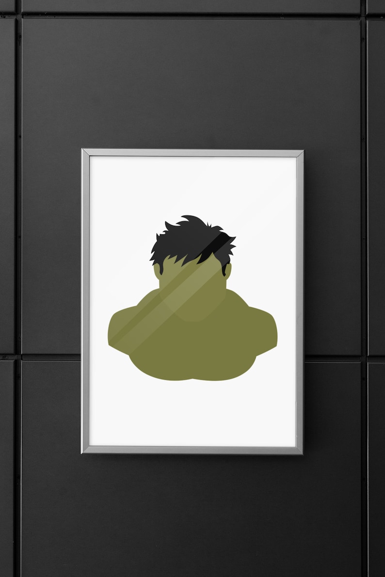 HULK Minimalist Print Portrait Poster Printable Wall - Etsy