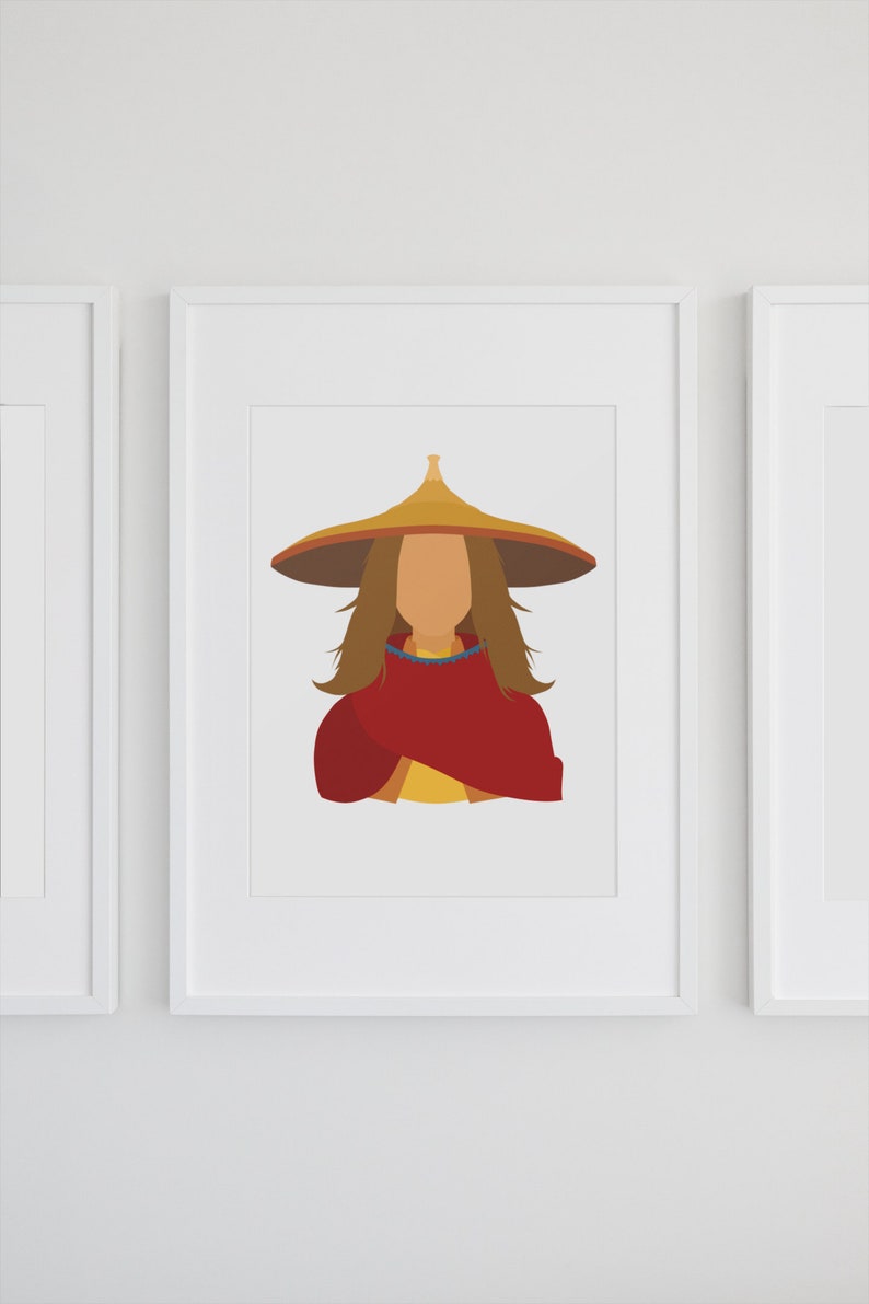 RAYA Minimalist Print Portrait Poster Printable Wall | Etsy