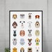 DOGGO LINE-UP | Puppy Minimalist Print | Portrait | Poster | Printable ...
