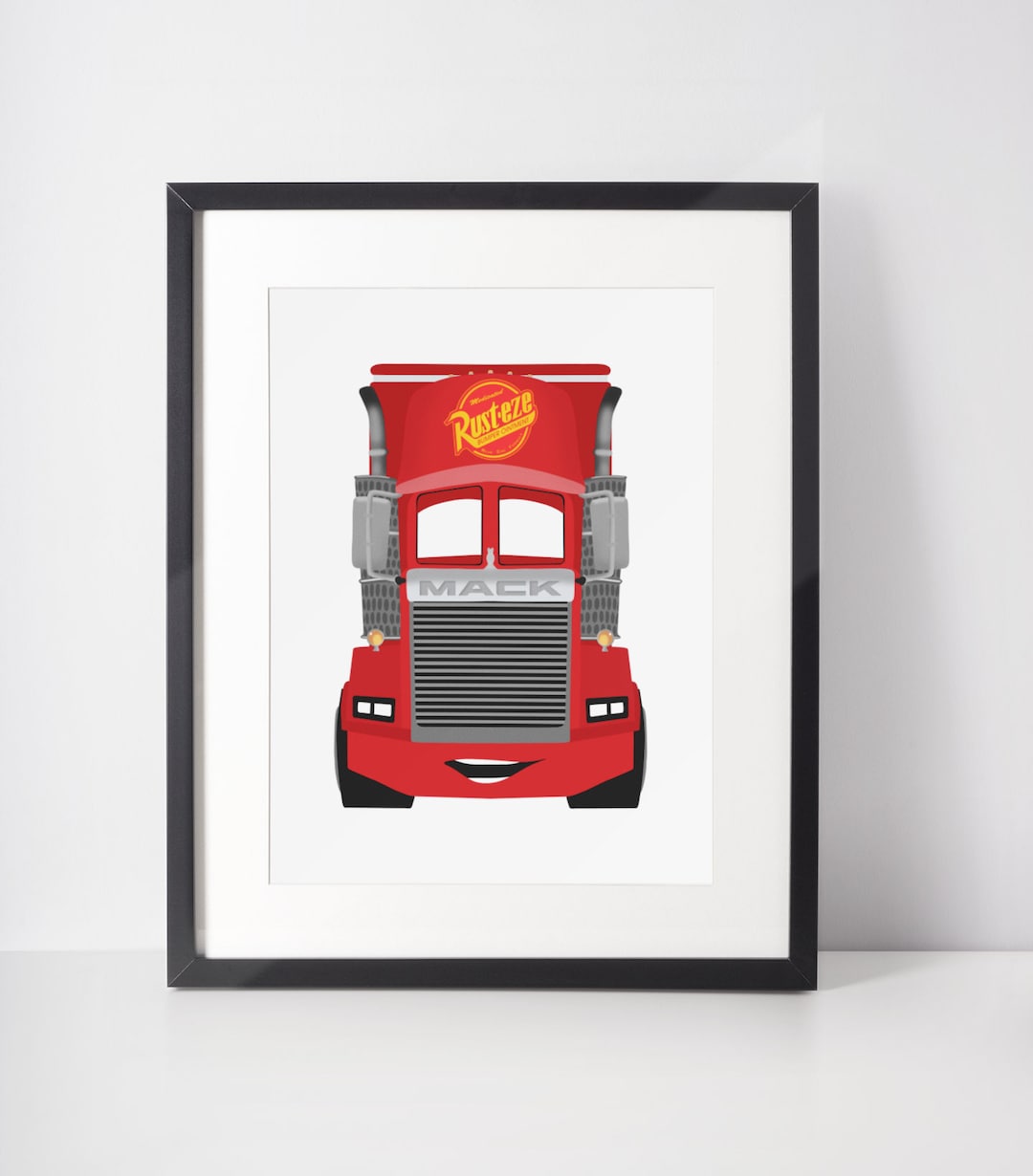 MACK | Portrait | Poster | Printable Wall Art | Illustration | Pixar ...