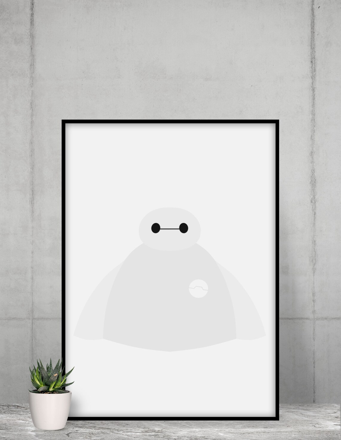 BAYMAX | Hero Minimalist Print | Portrait | Poster | Printable Wall Art ...