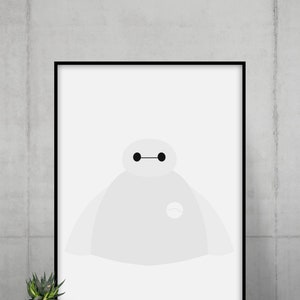 BAYMAX | Hero Minimalist Print | Portrait | Poster | Printable Wall Art ...