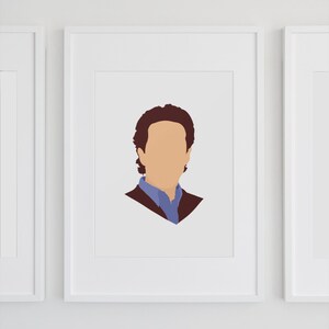 JERRY SEINFELD | Character Minimalist Print | Portrait | Poster ...