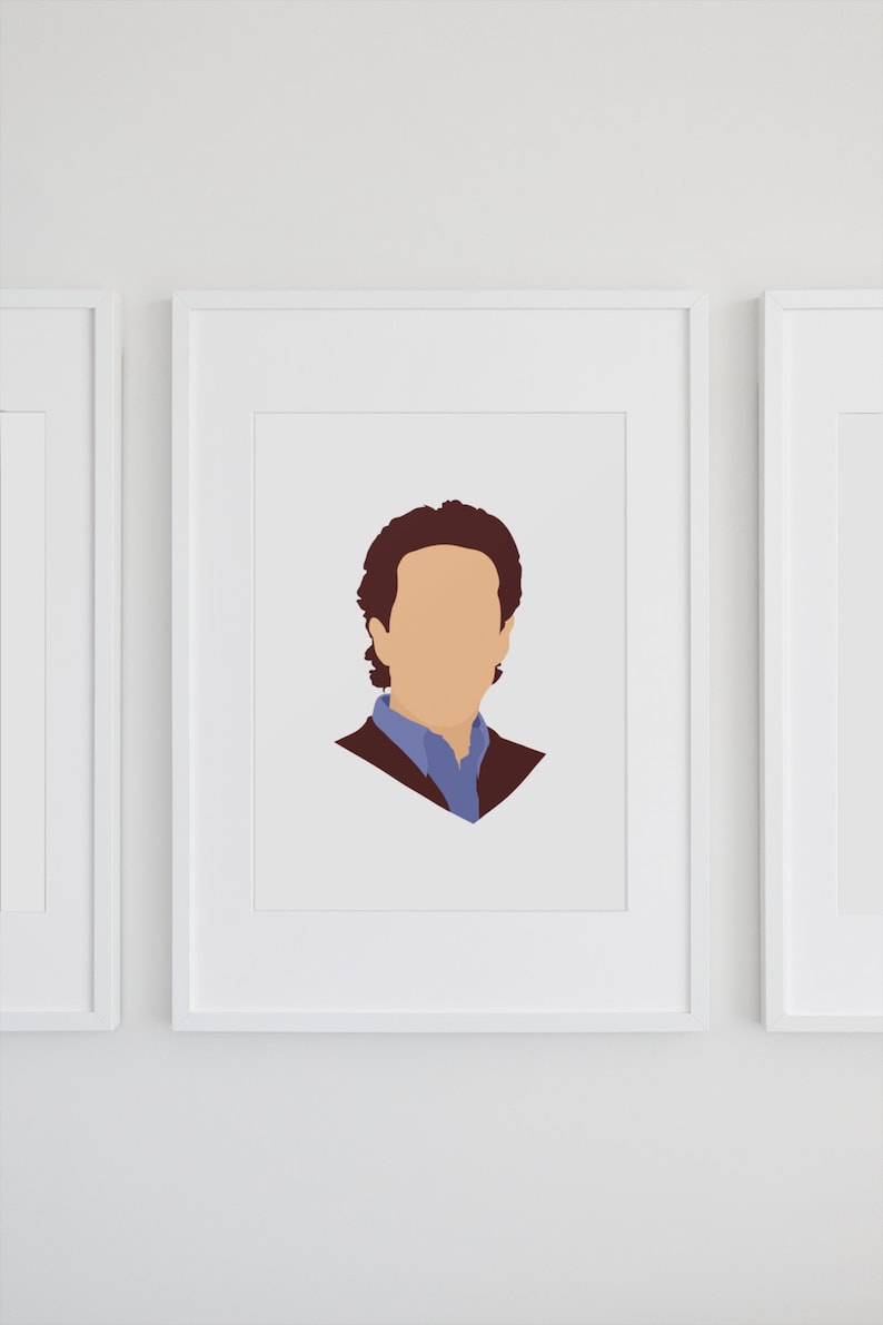 JERRY SEINFELD | Character Minimalist Print | Portrait | Poster ...