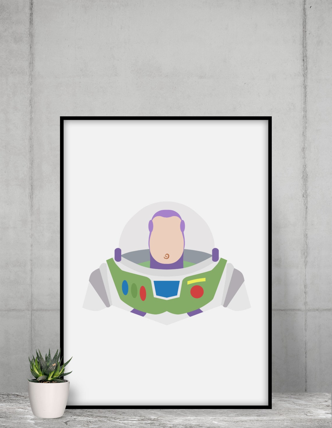 BUZZ LIGHTYEAR Minimalist Print Portrait Poster - Etsy