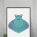 JAMES P. SULLIVAN Minimalist Print Portrait Poster Printable Wall Art ...