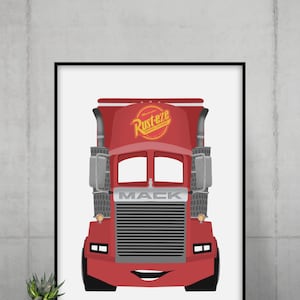 MACK | Portrait | Poster | Printable Wall Art | Illustration | Pixar ...