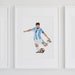LIONEL MESSI | Minimalist Print | Portrait | Poster | Printable Wall ...